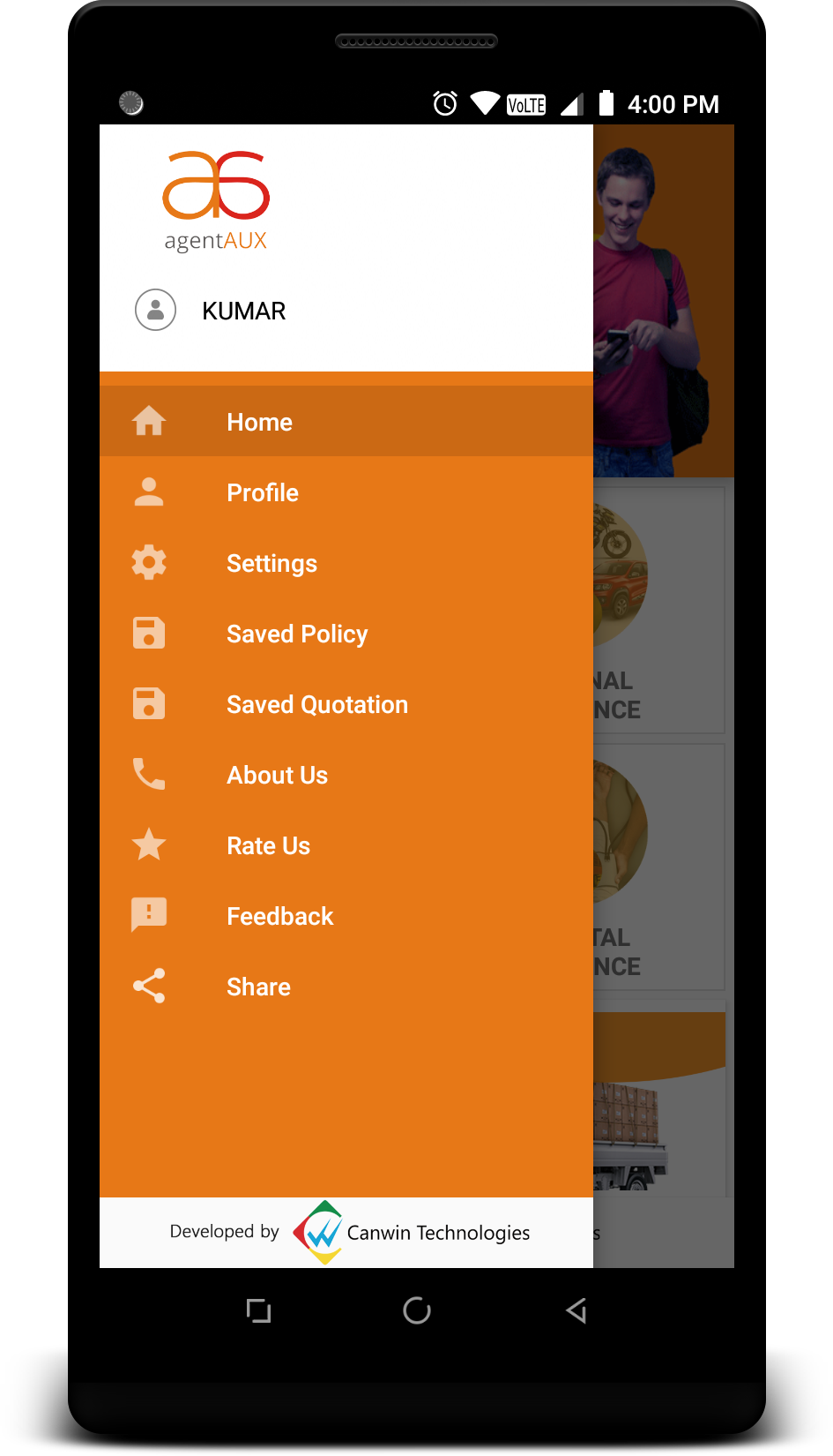 agentAUX - An Intuitive Product for Insurance Agents